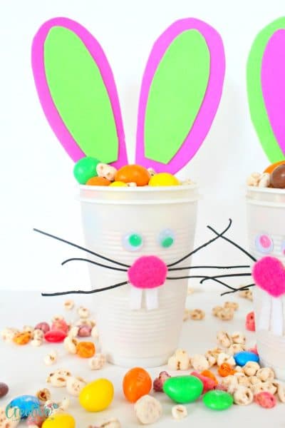 How To Make EASTER BUNNY CUPS - Easy Peasy Creative Ideas
