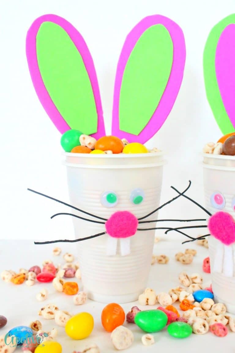 How To Make EASTER BUNNY CUPS - Easy Peasy Creative Ideas