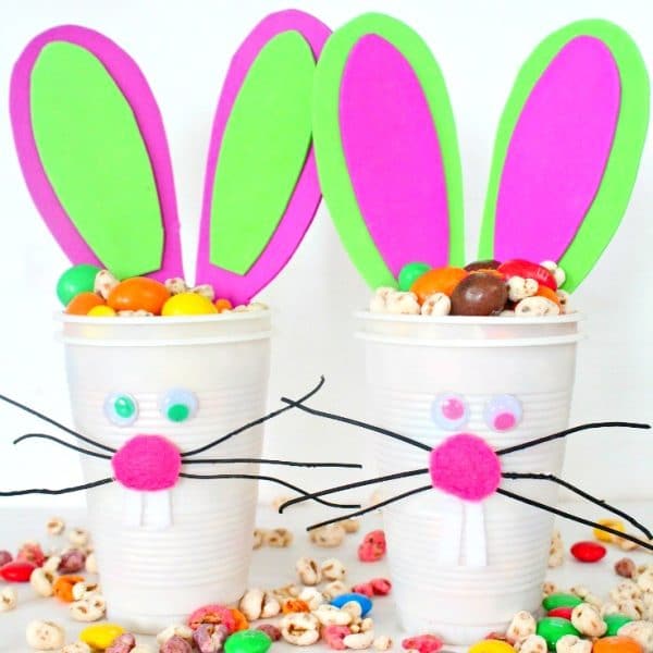 How To Make EASTER BUNNY CUPS - Easy Peasy Creative Ideas