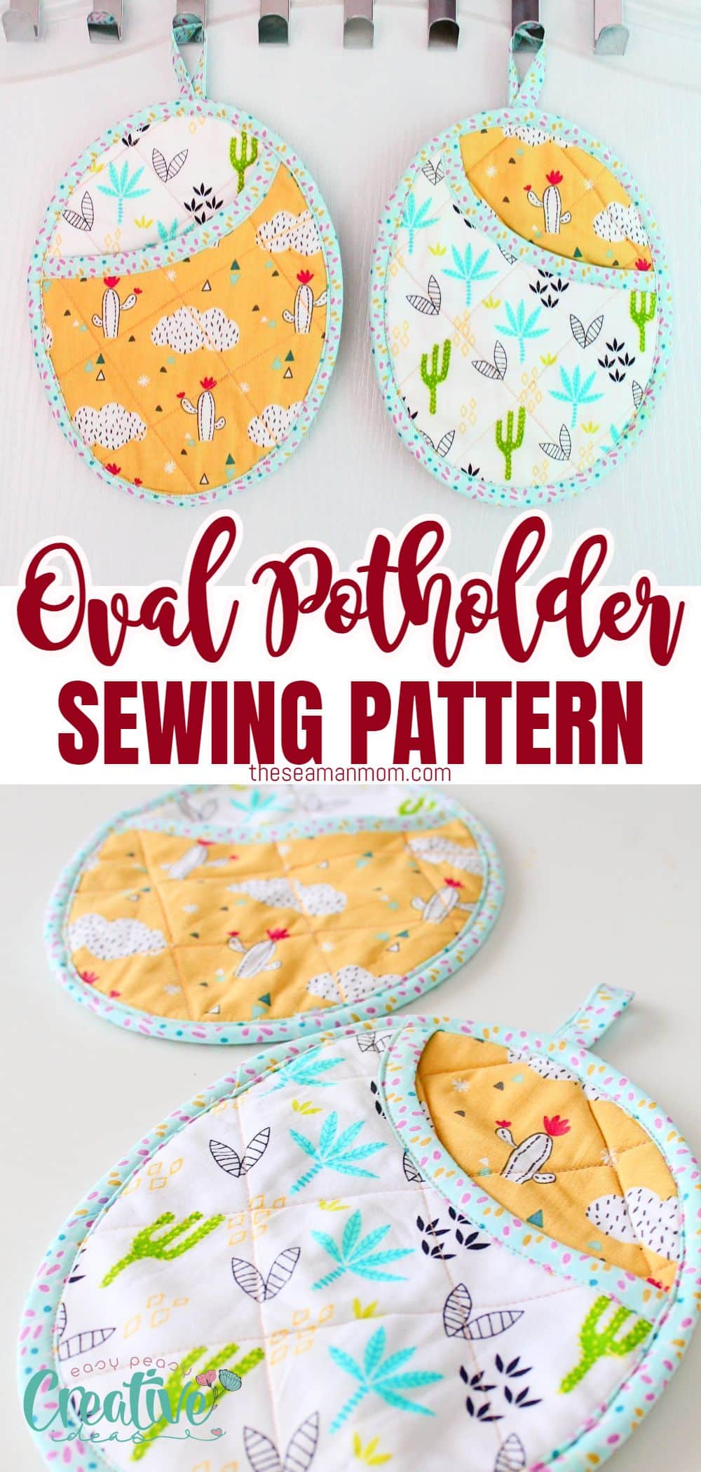 Oval Shaped POCKET POT HOLDERS- Easy Peasy Creative Ideas