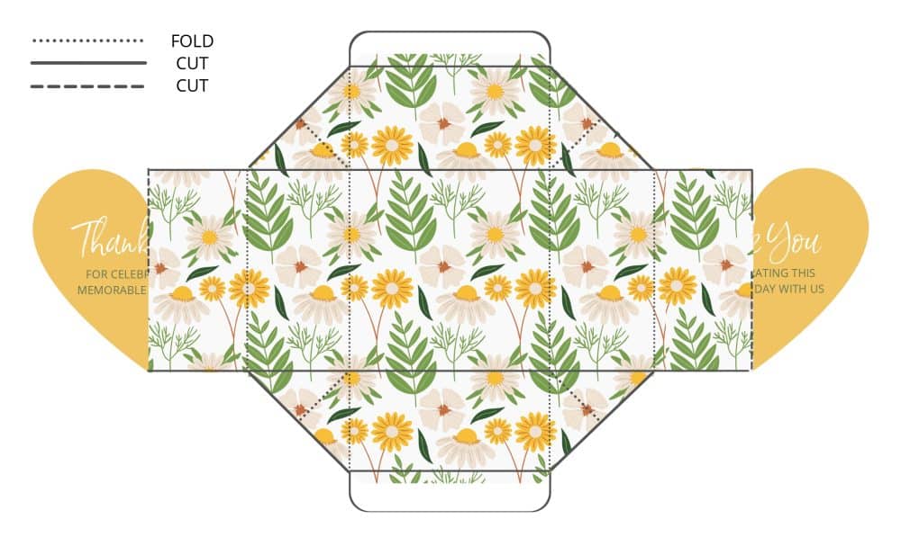 Printable wedding favor boxes - Easy Peasy Creative Ideas