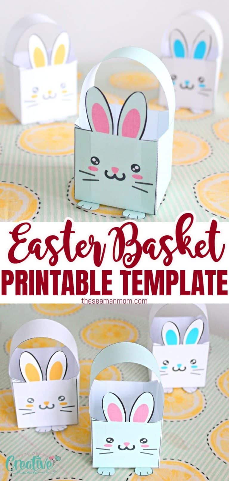 Printable Easter Basket Craft - Easy Peasy Creative Ideas