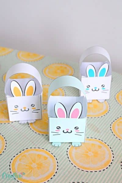 Stunning Easter Basket Craft w/ Printable Template! - Easy Peasy ...