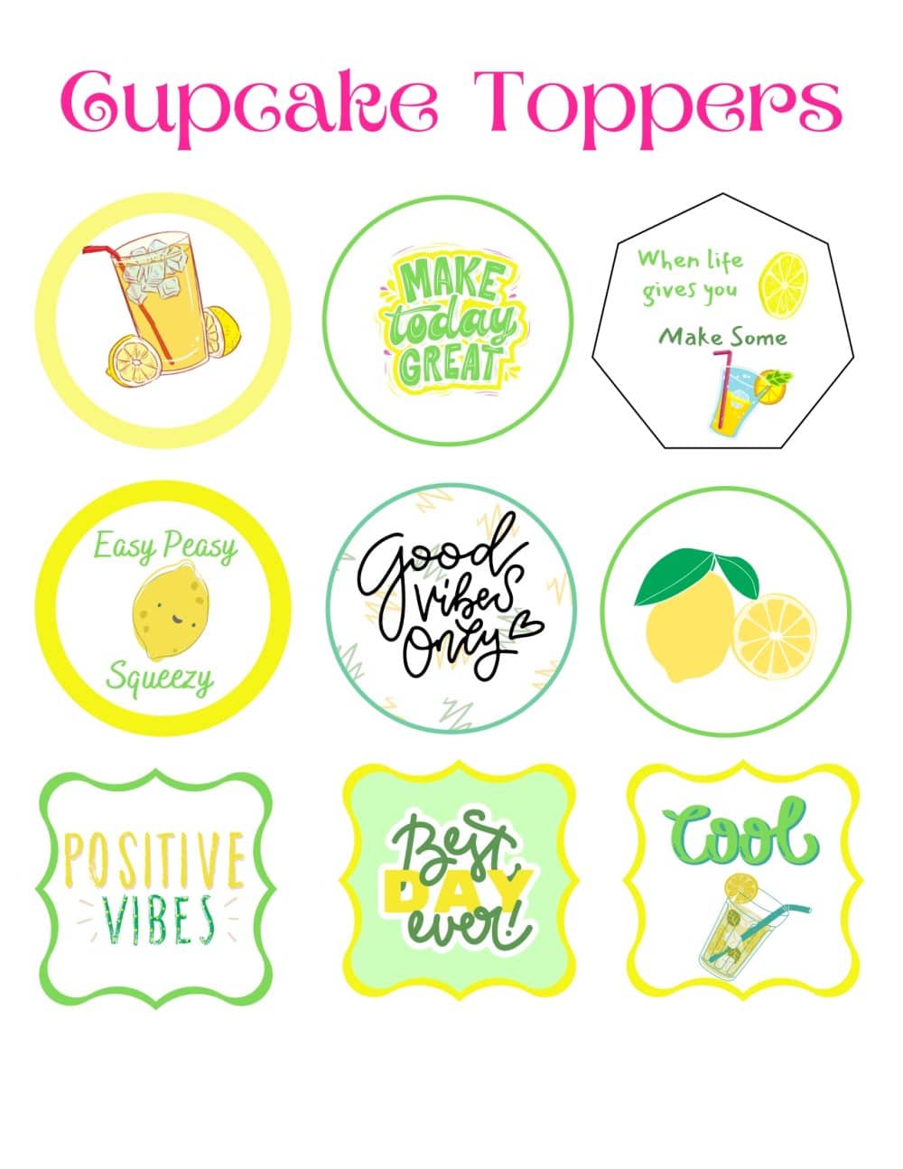 Printable lemonade stand signs - Easy Peasy Creative Ideas