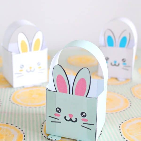 Stunning Easter Basket Craft w/ Printable Template! - Easy Peasy ...