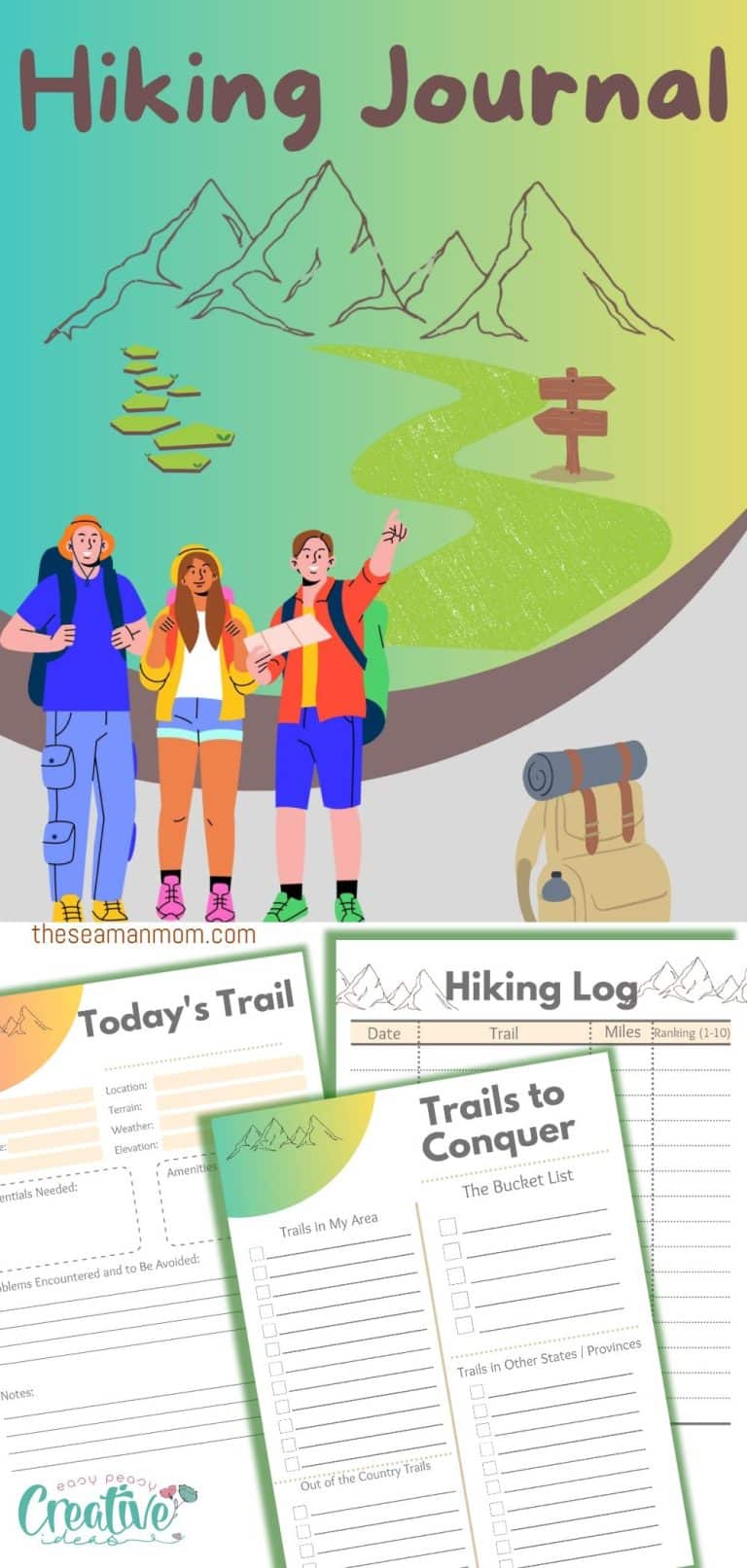 Printable Hiking Journal - Easy Peasy Creative Ideas