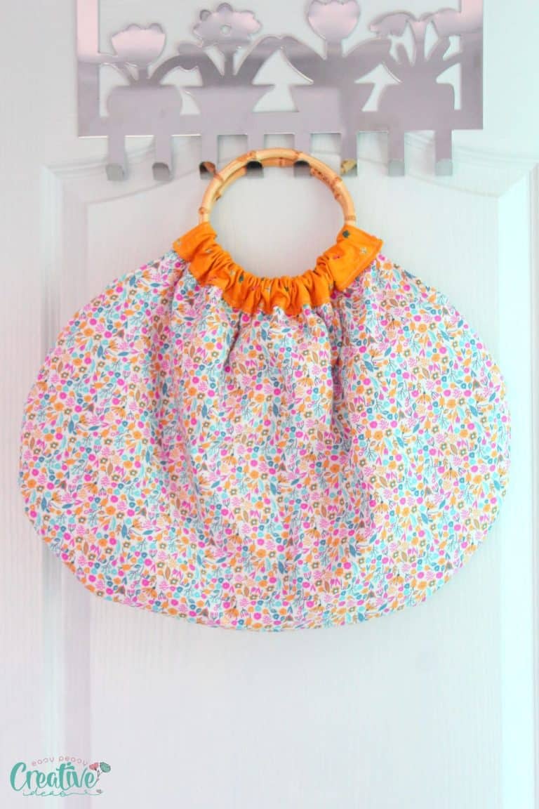 Trendy BAMBOO HANDLE BAG Sewing Pattern - Easy Peasy Creative Ideas