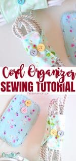 DIY Cord Organizer Sewing Pattern - Easy Peasy Creative Ideas