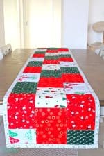 Christmas Bricks Quilted Table Runner - Easy Peasy Creative Ideas