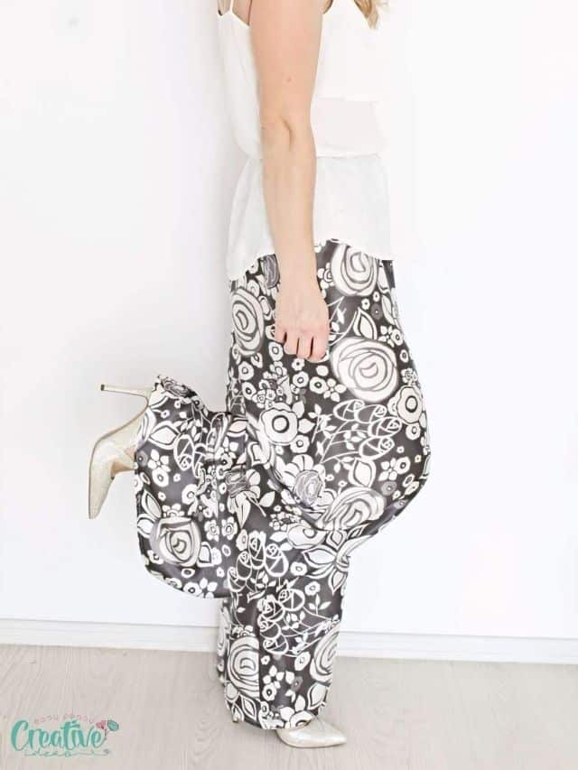 How To Sew Flowy Wide Leg Pants Story - Easy Peasy Creative Ideas