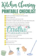 Kitchen cleaning checklist printable - Easy Peasy Creative Ideas