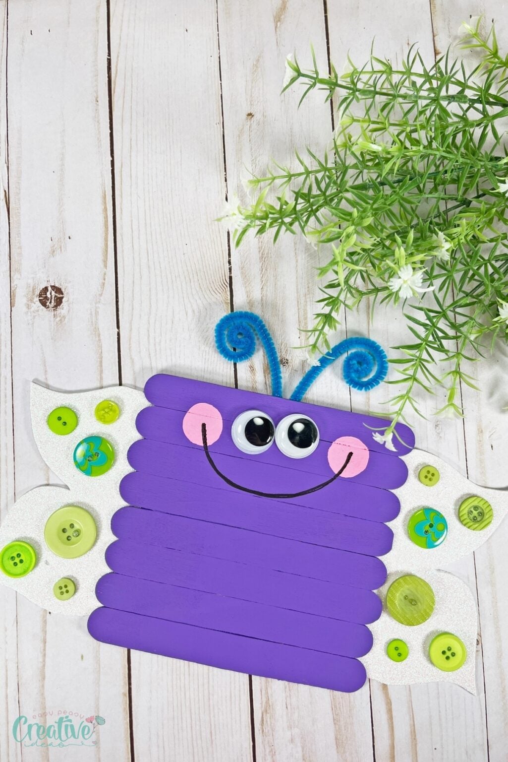 Easy to Make Butterfly Craft, with Craft Sticks - Easy Peasy Creative Ideas
