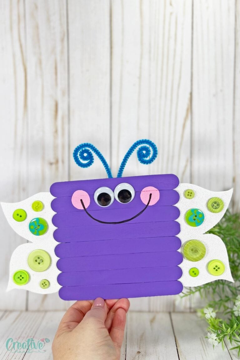 Easy to Make Butterfly Craft, with Craft Sticks - Easy Peasy Creative Ideas