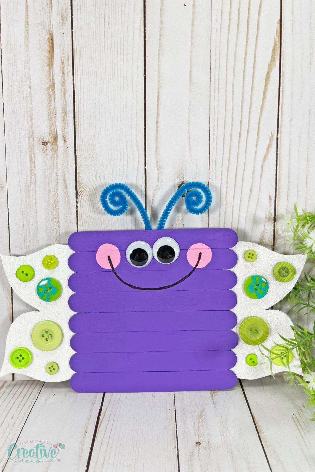 Easy to Make Butterfly Craft, with Craft Sticks - Easy Peasy Creative Ideas