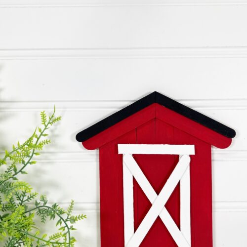 Adorable Barn Craft with Craft Sticks - Easy Peasy Creative Ideas