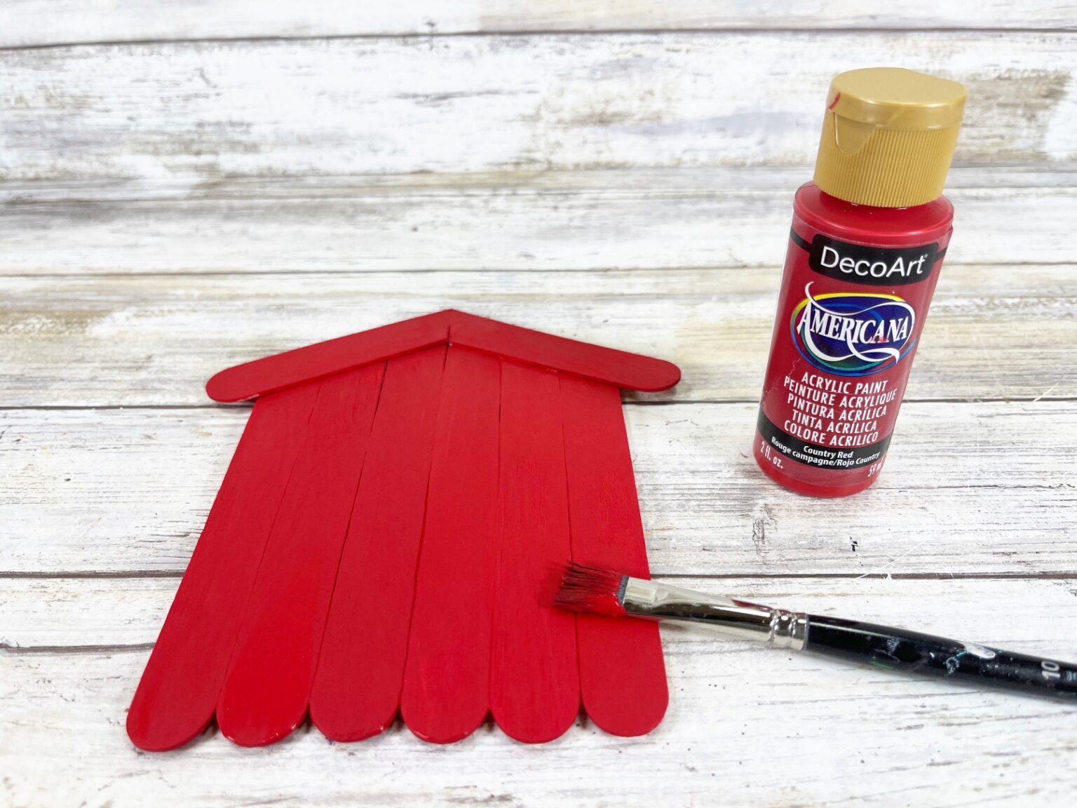 Adorable Barn Craft with Craft Sticks - Easy Peasy Creative Ideas