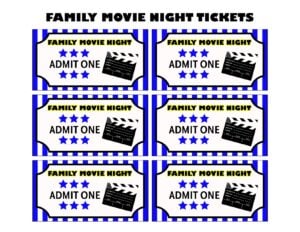 Free Printable Movie Tickets for Family Movie Night - Easy Peasy ...
