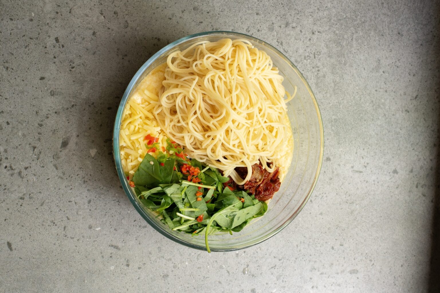 Mediterranean Spaghetti Cake - Easy Peasy Creative Ideas