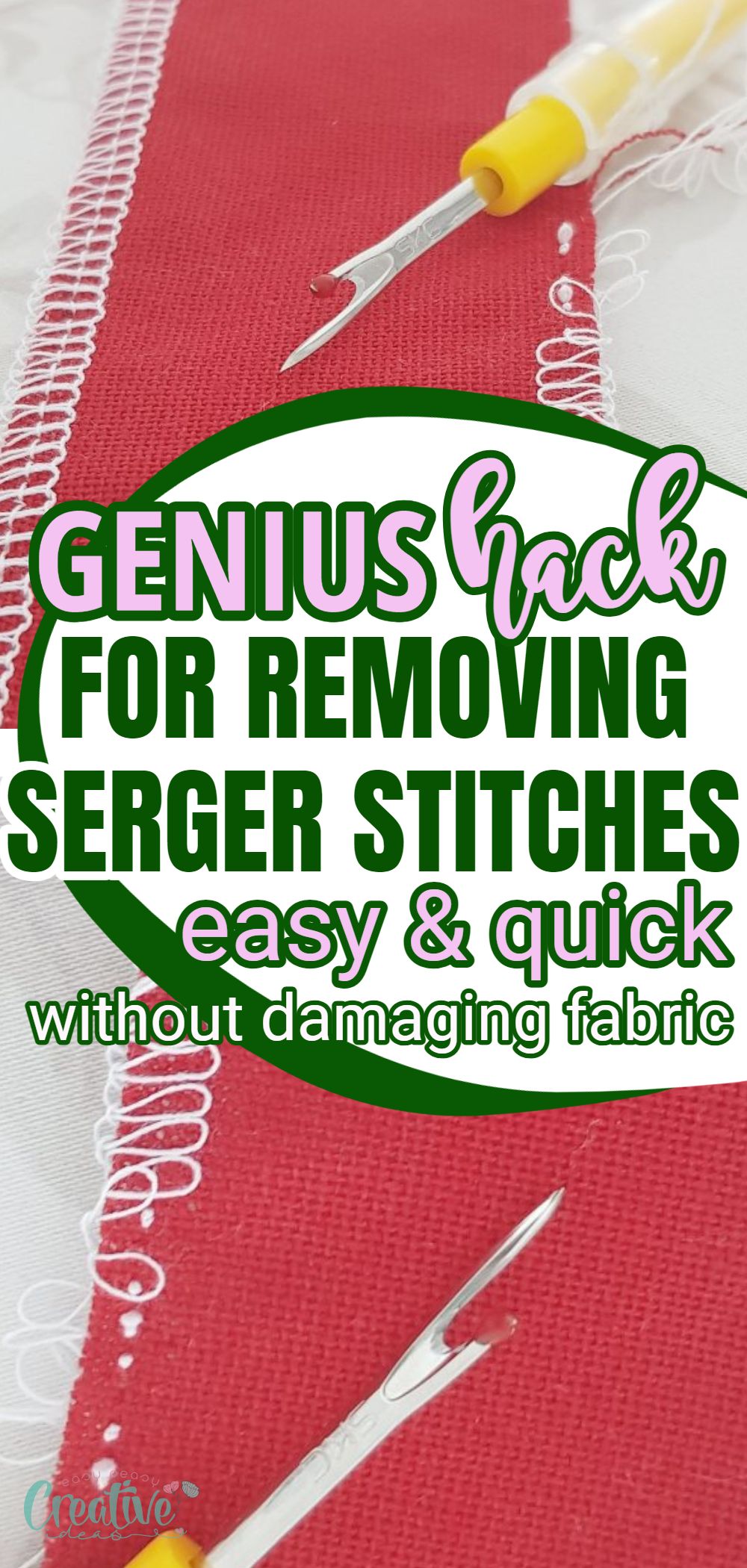 How to Remove Serger Stitches Easy and Quick - Easy Peasy Creative Ideas