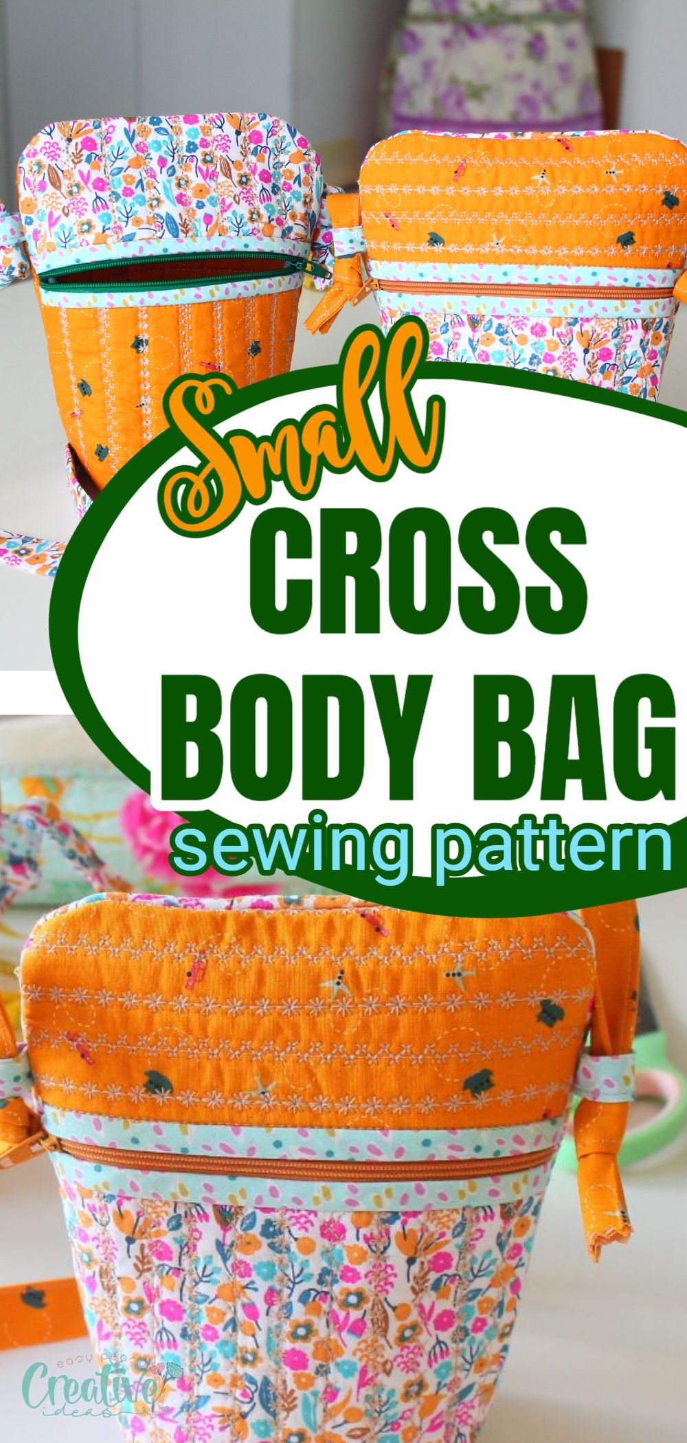 Small Crossbody Bag Pattern - Easy Peasy Creative Ideas