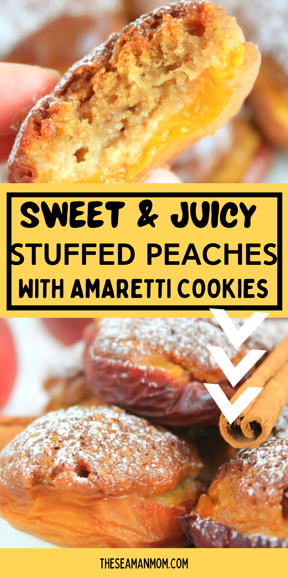 Stuffed Peaches with Amaretti Cookies - Easy Peasy Creative Ideas
