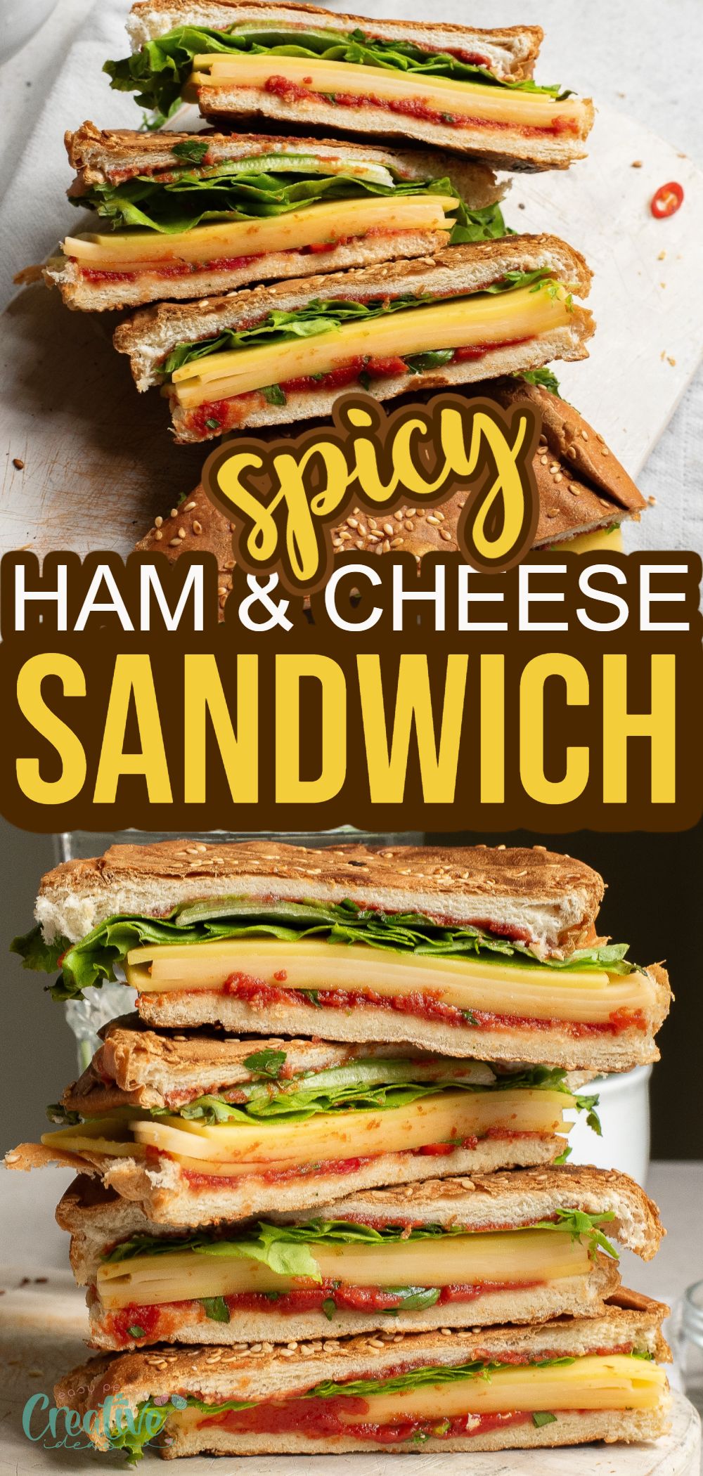 Spicy ham and cheese sandwich - The Seaman Mom