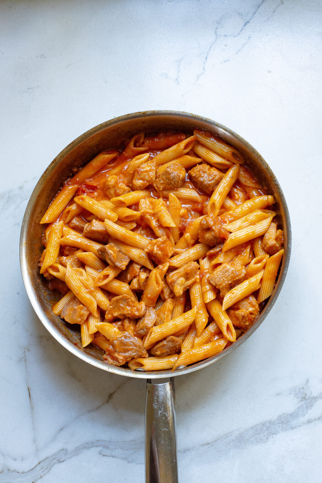 25 Minutes Pasta And Pork Recipe - Easy Peasy Creative Ideas