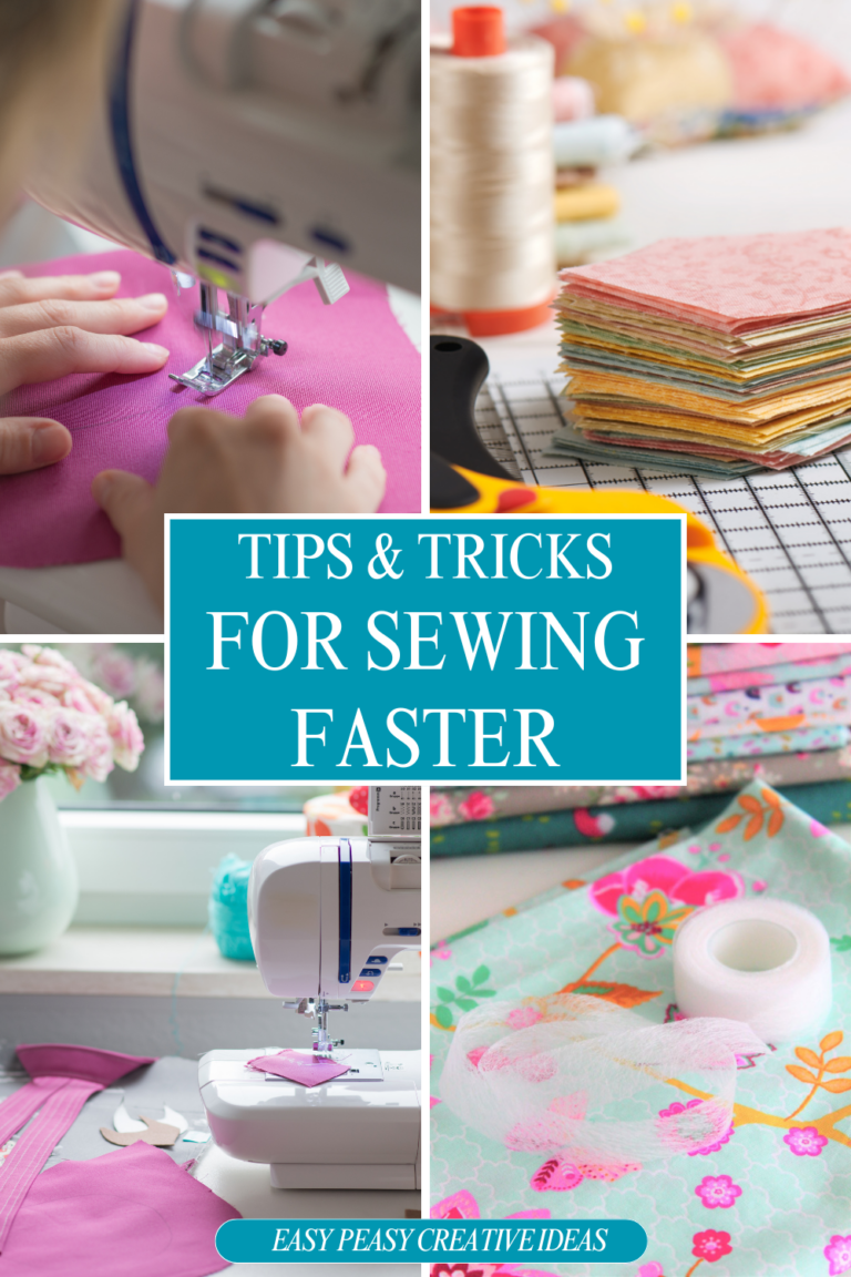 How To Sew Faster Tips and Tricks - Easy Peasy Creative Ideas