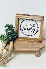 How to Make a Farmhouse Wooden Riser - Easy Peasy Creative Ideas