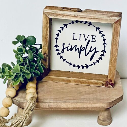 How to Make a Farmhouse Wooden Riser - Easy Peasy Creative Ideas