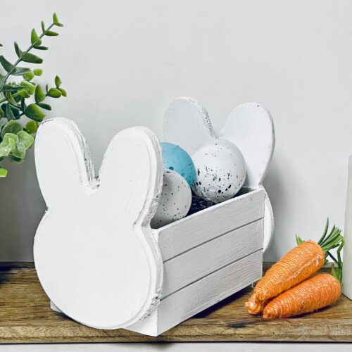 Adorable DIY Farmhouse Bunny Crate - Easy Peasy Creative Ideas