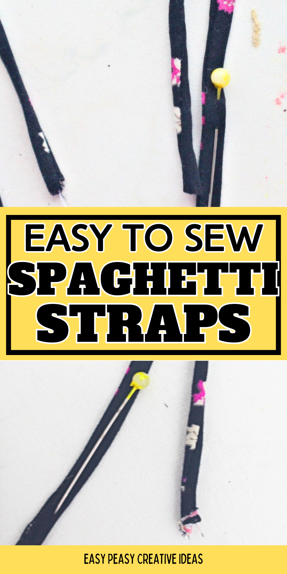 How to Make Spaghetti Straps Easily - Easy Peasy Creative Ideas
