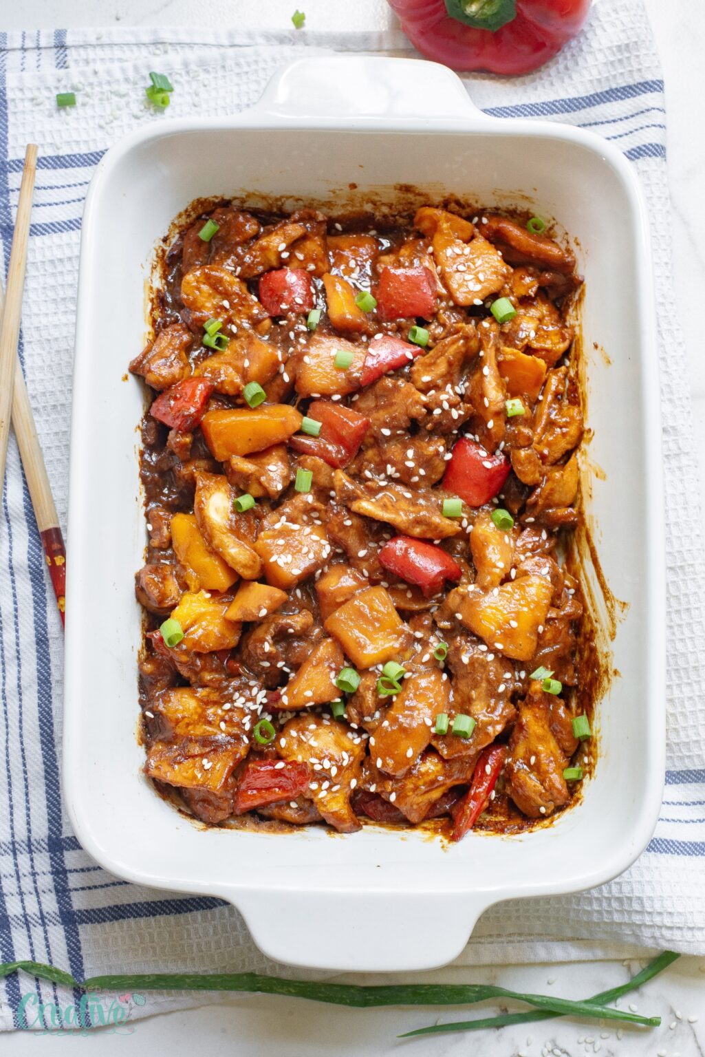 Baked Asian chicken with mango - Easy Peasy Creative Ideas